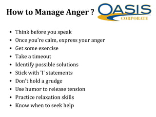 Presentation on Anger Management | PPT