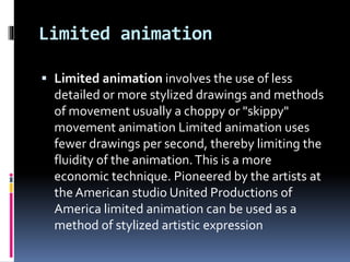 Presentation on animation by akanksha | PPTX | Computer Animation ...