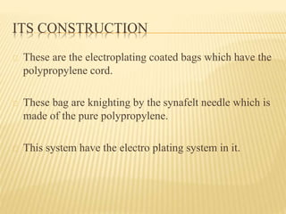 Presentation on anode filter bag | PPTX
