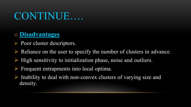 Presentation On An Overview Of Clustering Algorithms And Complexity Analysis Ppt