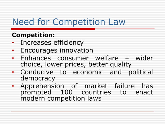 Presentation on anti competition law | PPT | Commodities | Economy