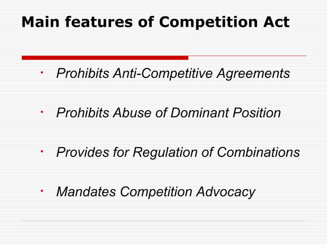 Presentation on anti competition law | PPT | Commodities | Economy
