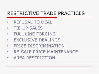 Presentation on anti competition law | PPT