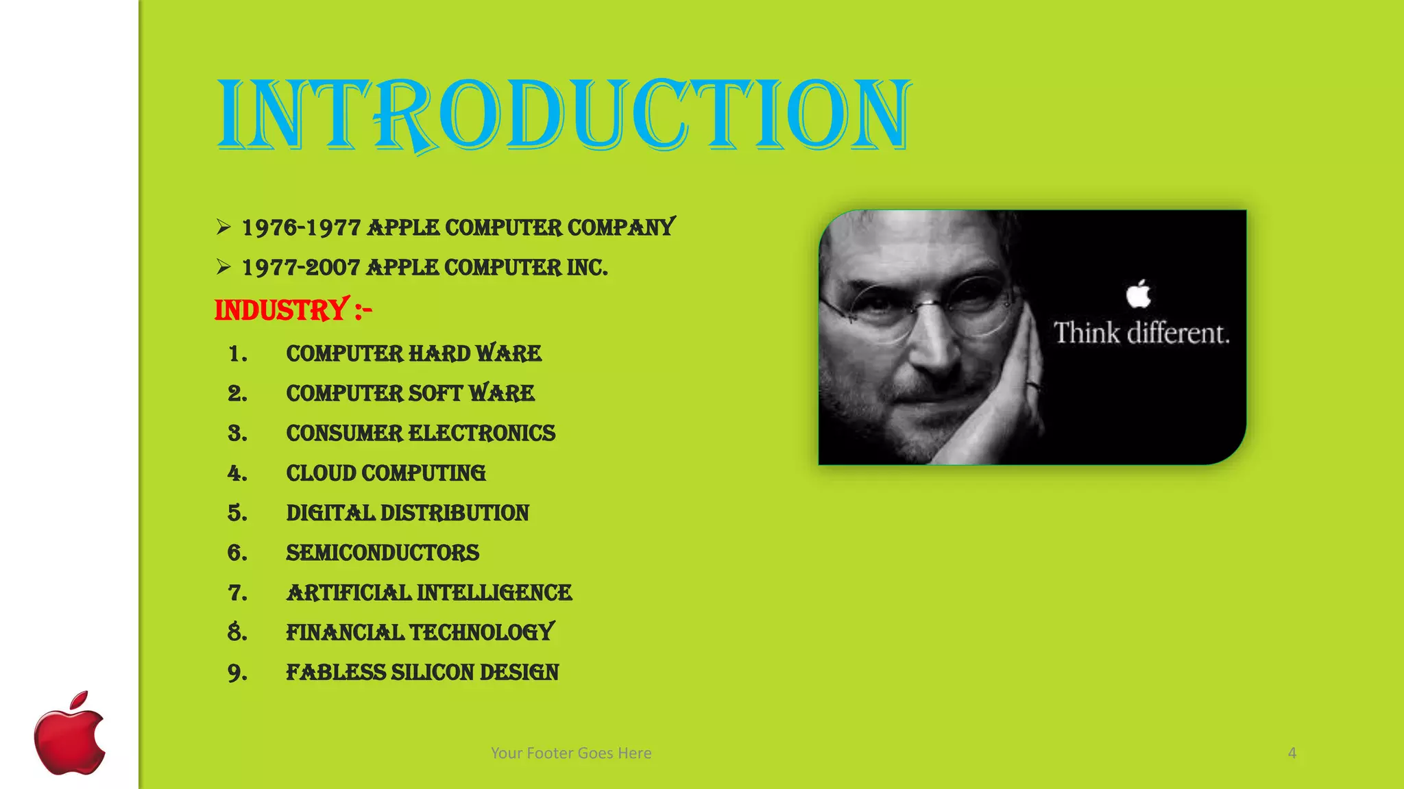 Presentation on apple company | PDF