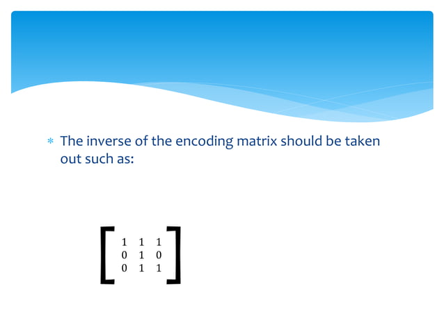Presentation on application of matrix | PPTX