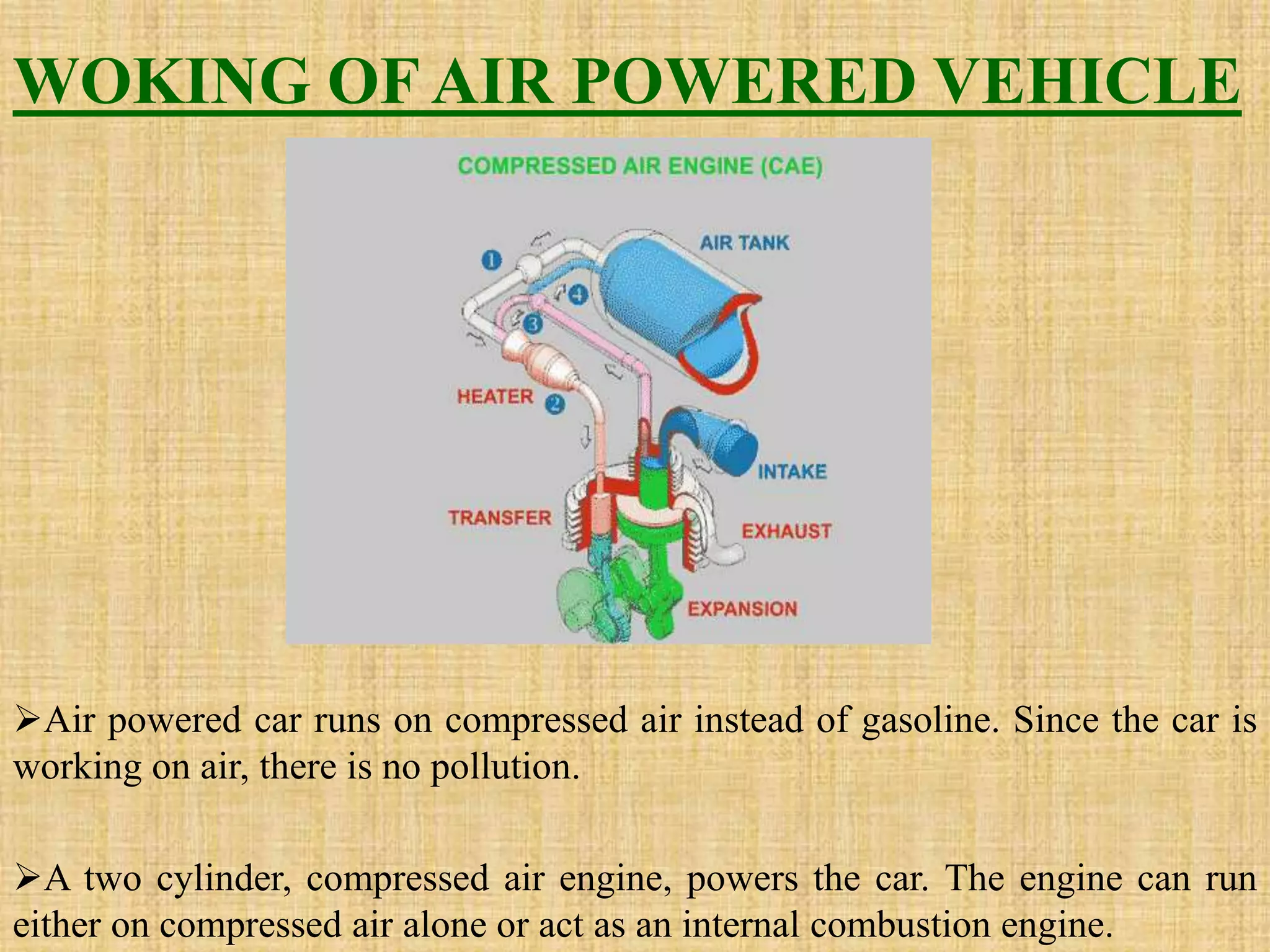 Presentation on Air Powered Vehicle | PPTX