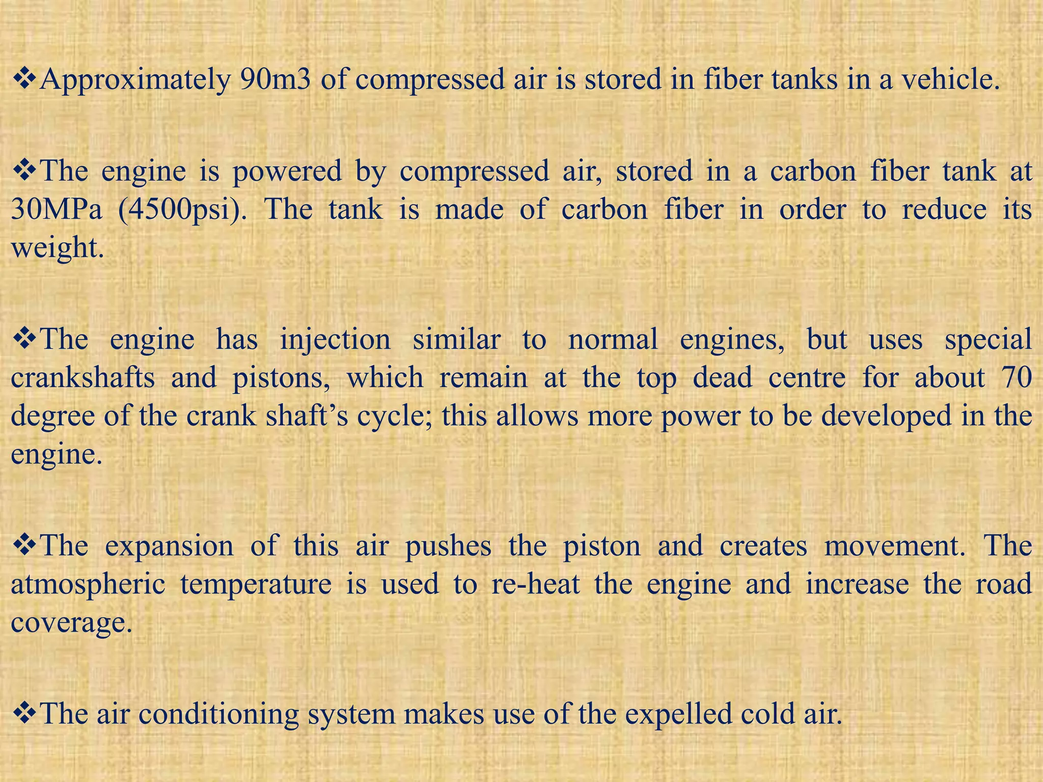 Presentation on Air Powered Vehicle | PPTX