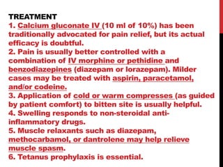 Presentation on aranea envenomation | PPTX