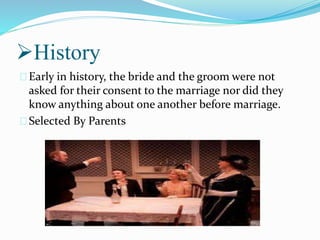 Presentation on arrange marriage | PPTX