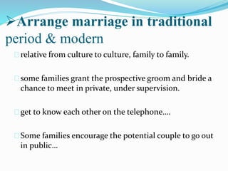 Presentation on arrange marriage | PPTX | Wedding | Personal ...
