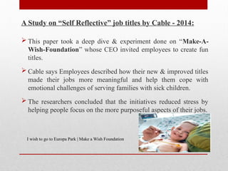 Creative Job Titles Can Energize Staff at workplace | PPT | Free Download