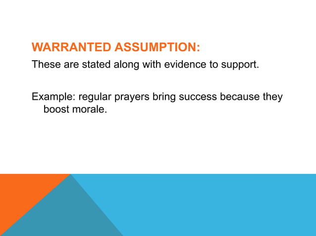 PRESENTATION ON Assumptions.pptx | Science