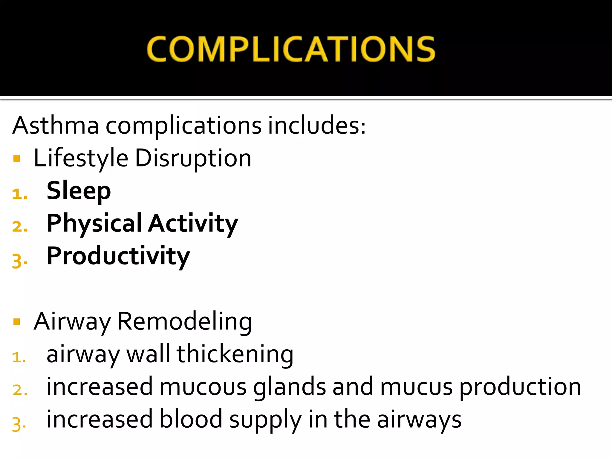 Presentation on asthma | PPTX