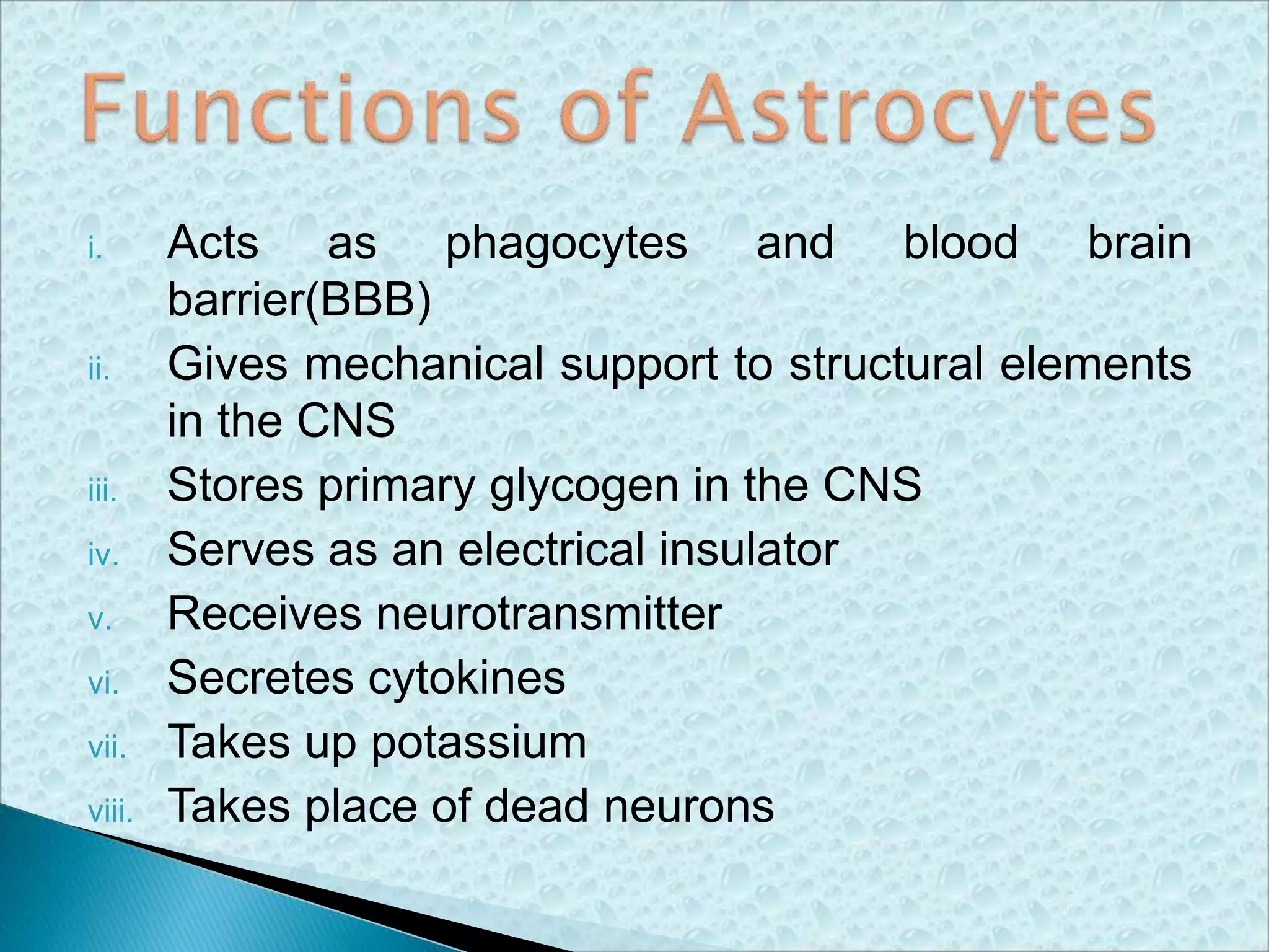 Presentation on astrocytes | PPTX