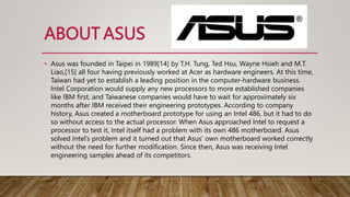 Presentation on ASUS.pptxsnjxjxjxjsjsjzj | PPTX