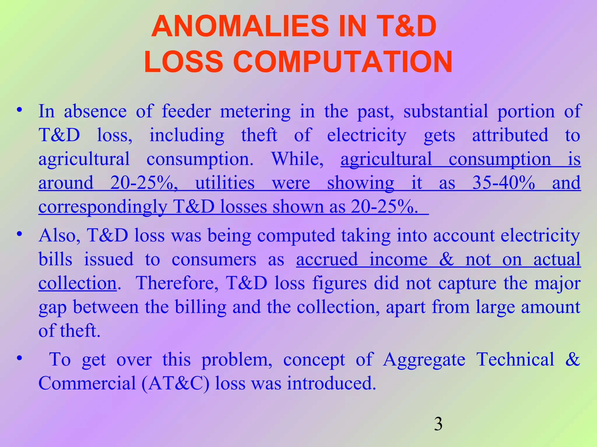 Presentation on at&c_losses(r) | PPT