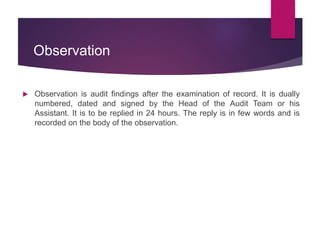 Presentation on audit | PPTX