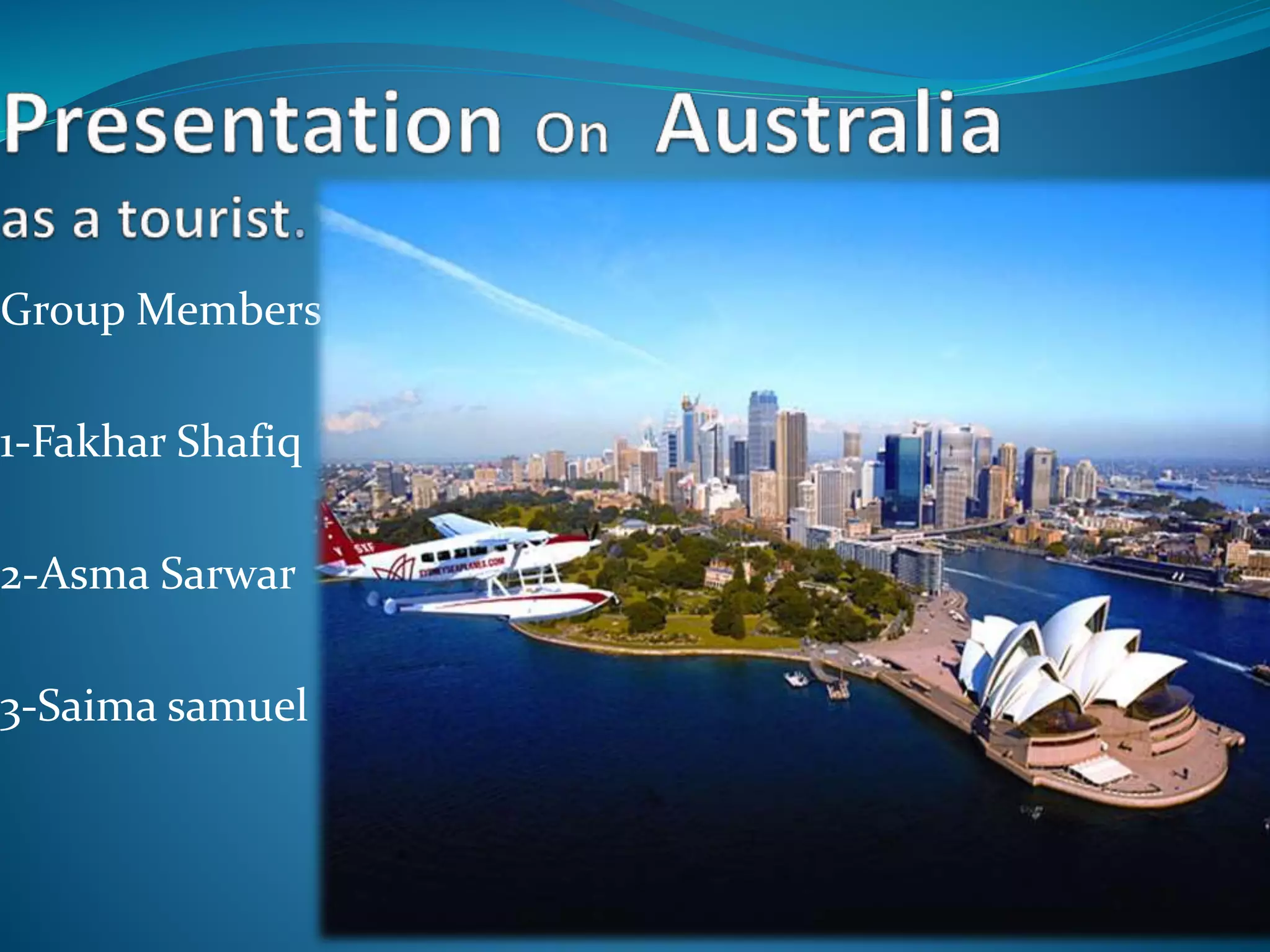 Presentation on australia as a tourist | PPTX