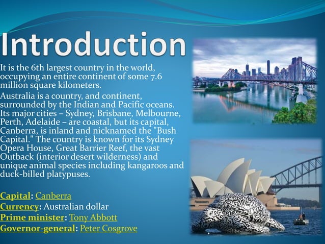 Presentation on australia as a tourist | PPTX