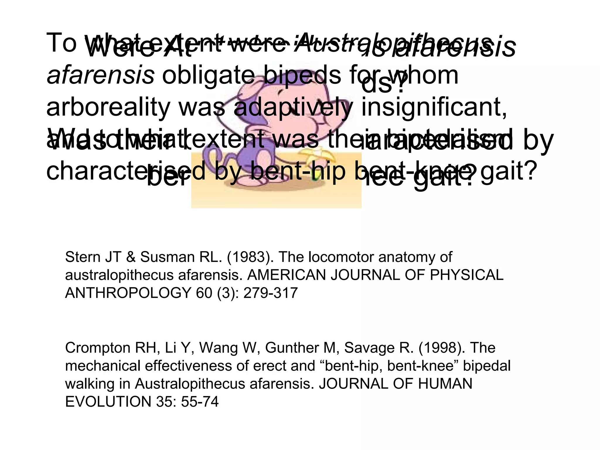 Australopithecus Walking | PPT