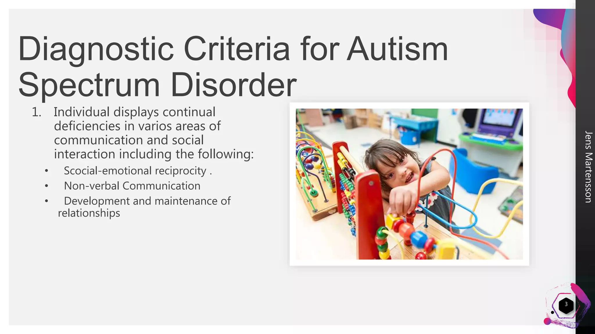 Autism spectrum disorder | PPTX