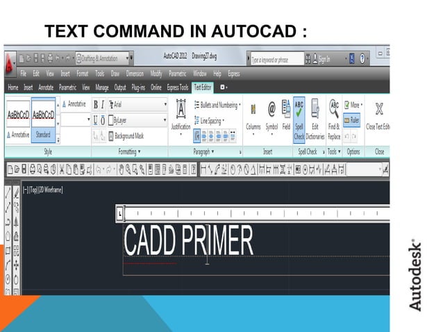 Presentation On Auto Cad | PPTX