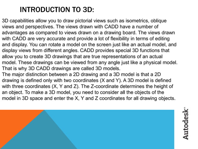Presentation On Auto Cad | PPTX