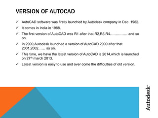 Presentation On Auto Cad | PPTX