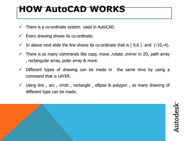 Presentation On Auto Cad | PPTX