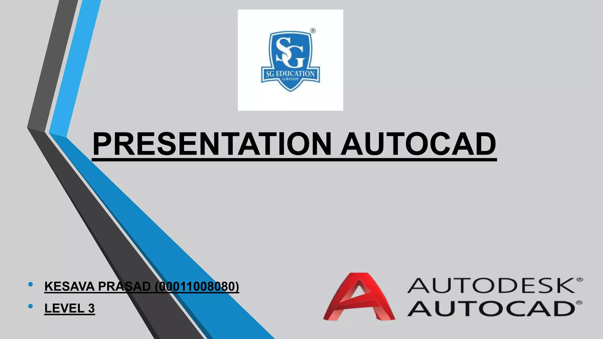 Presentation on AutoCAD.pptx | 3-D Graphics | Computer Software and Applications