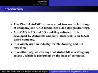 Presentation on autocadd | PDF | Technology & Computing