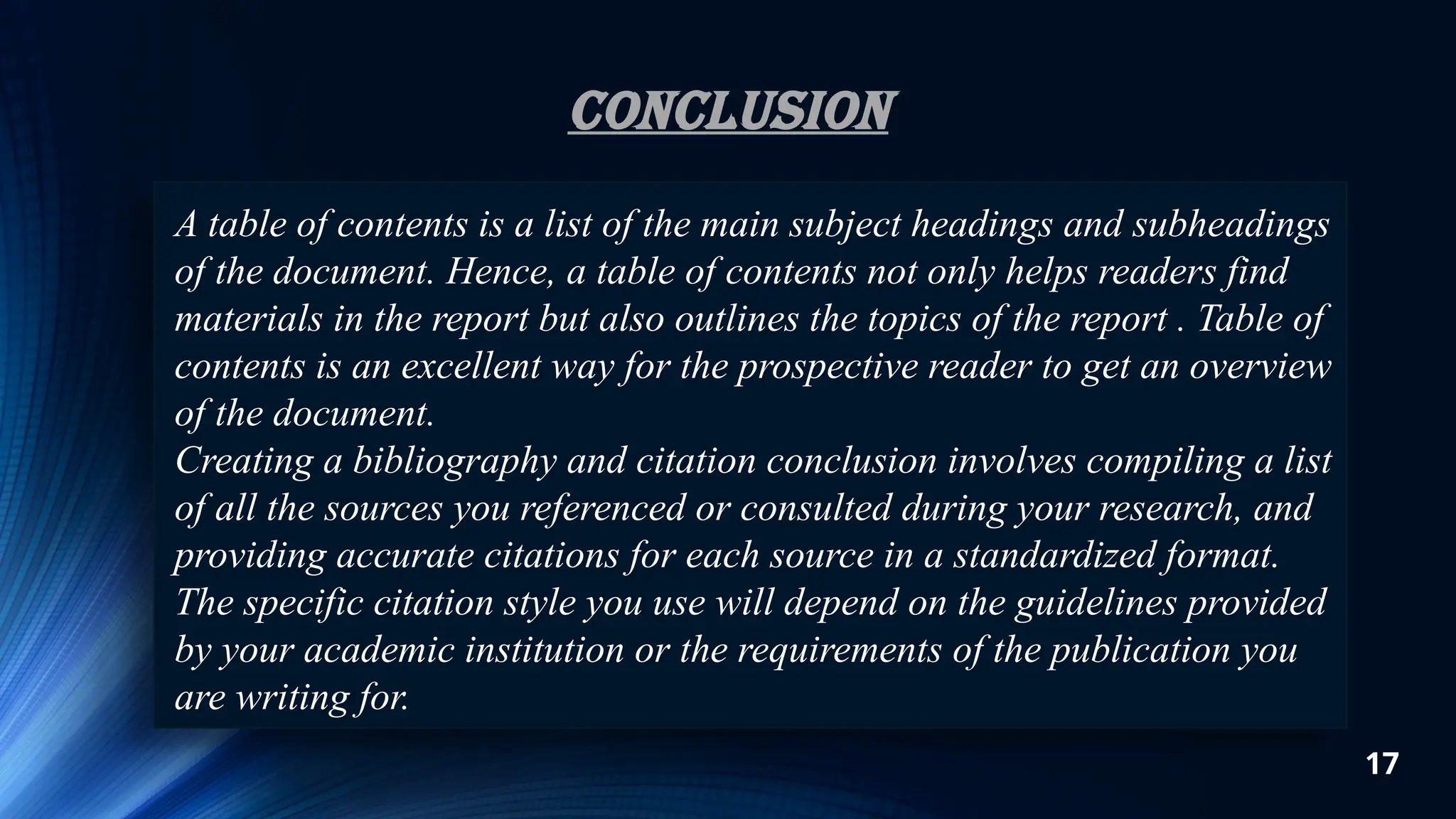 Presentation on automated TOC and bibliography.pptx