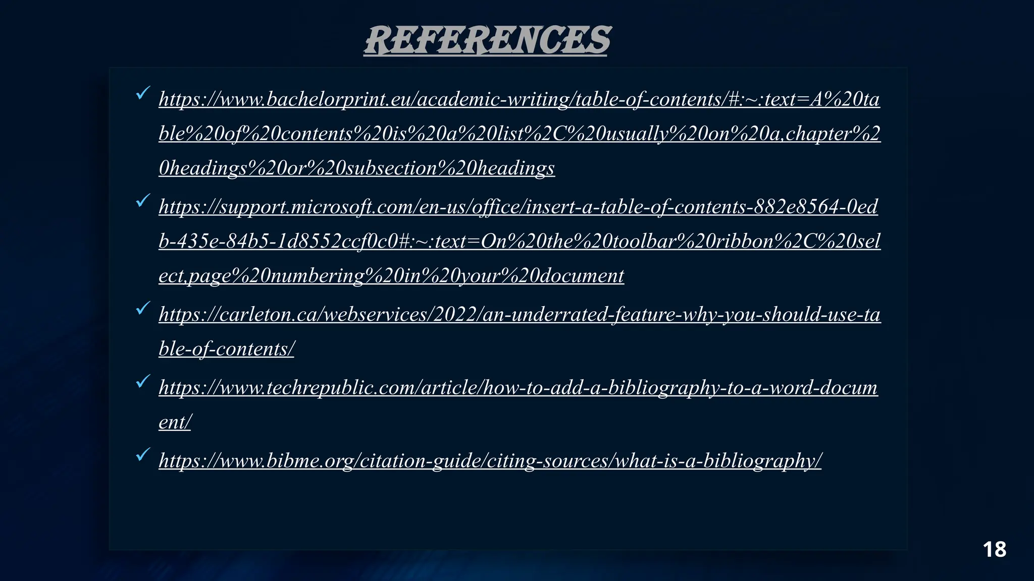 Presentation on automated TOC and bibliography.pptx