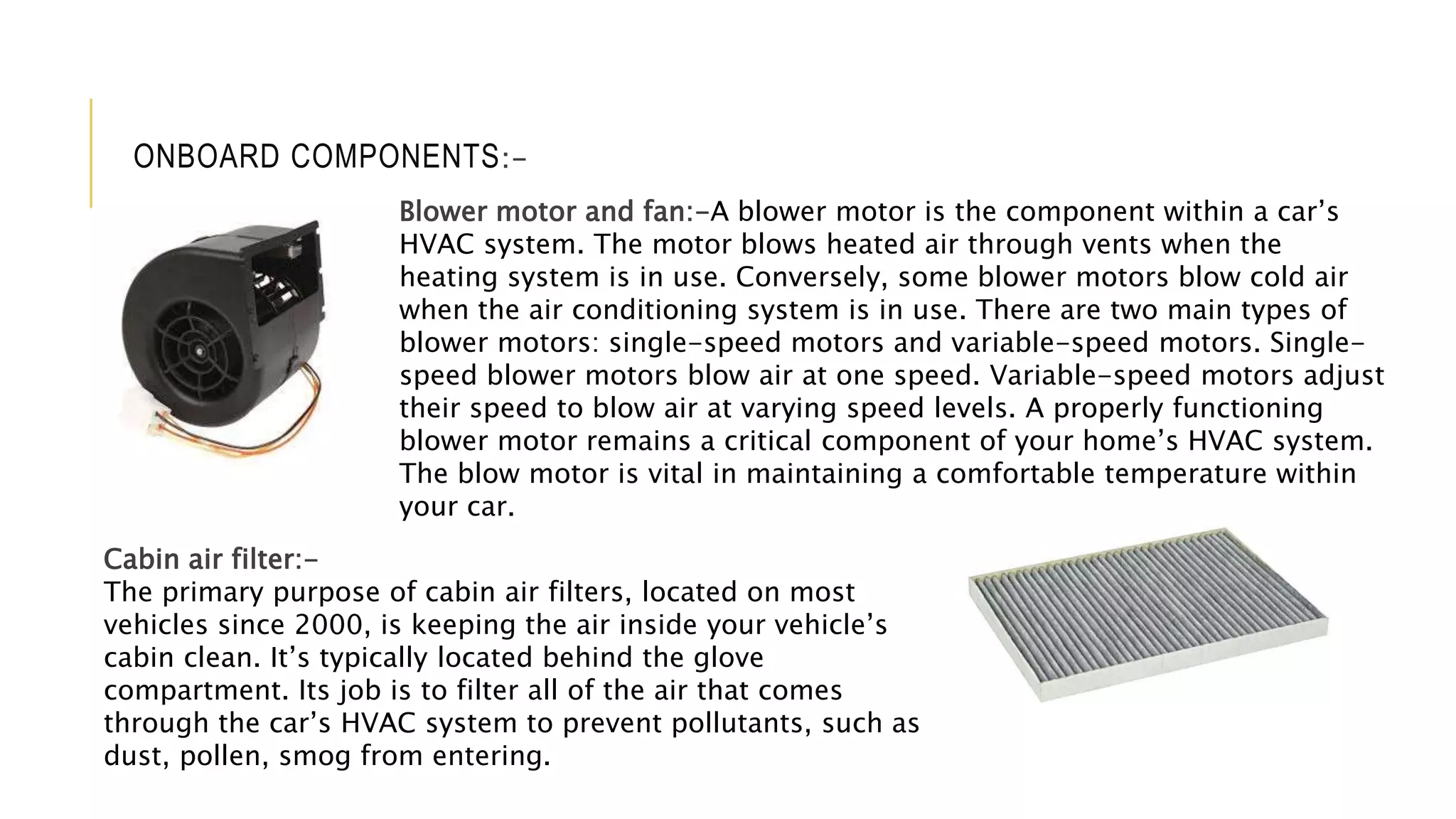 Presentation on automobile hvac system | PPTX