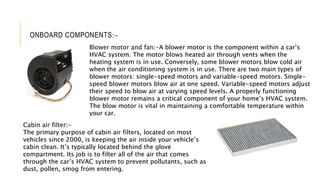 Presentation on automobile hvac system | PPTX