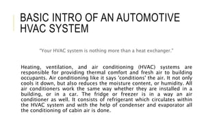Presentation on automobile hvac system | PPTX