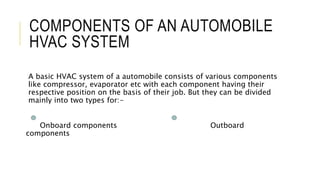 Presentation on automobile hvac system | PPTX