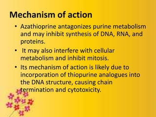 Azathioprine Mechanism Of Action