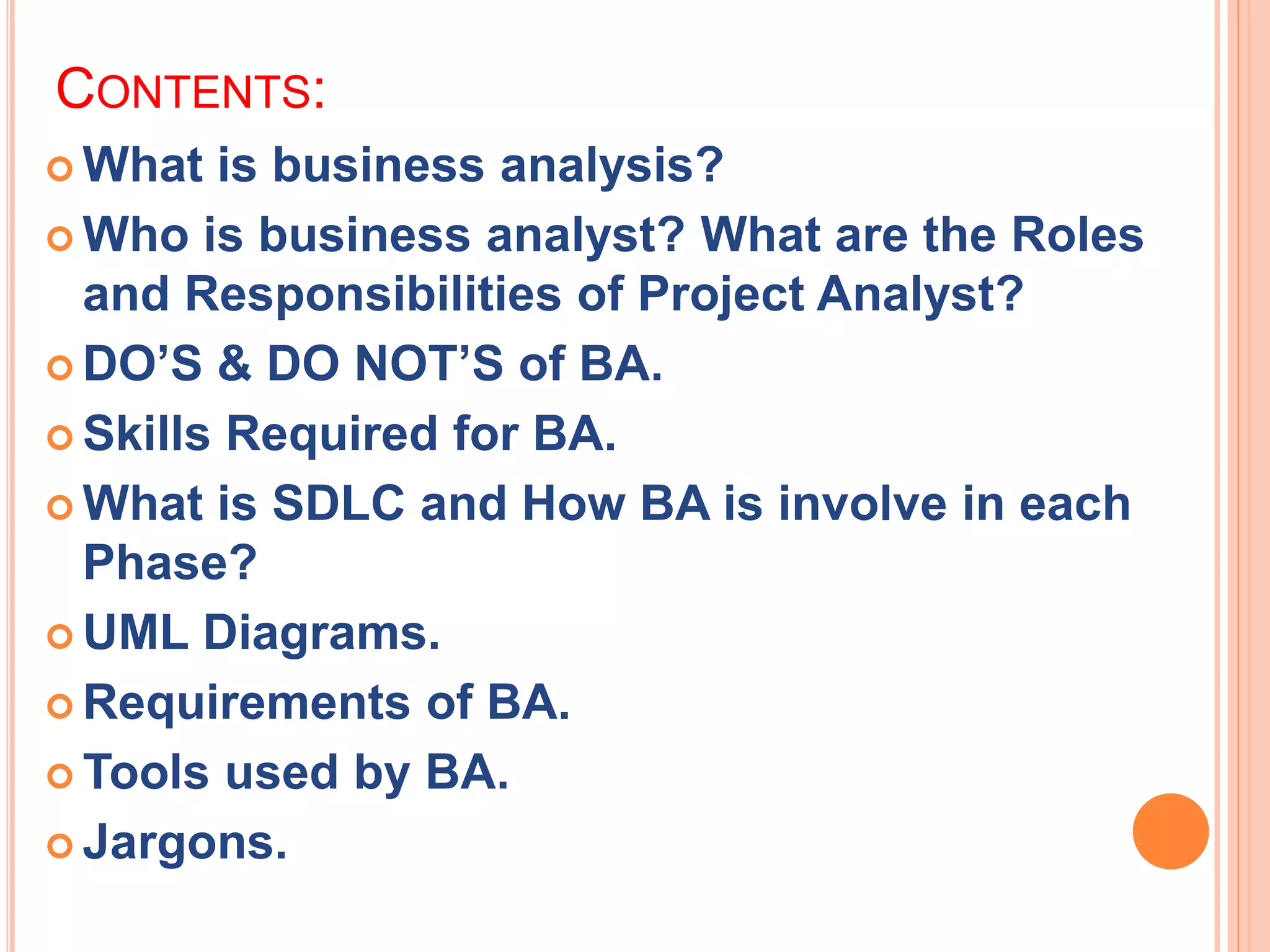 Presentation on BA | PPTX