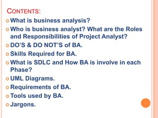 Presentation on BA | PPTX