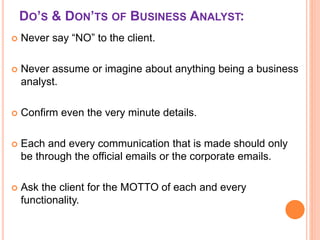 Presentation on BA | PPT