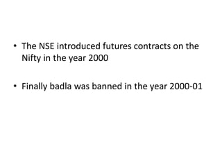 Presentation On Badla System | PPTX