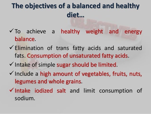 Presentation on balanced diet