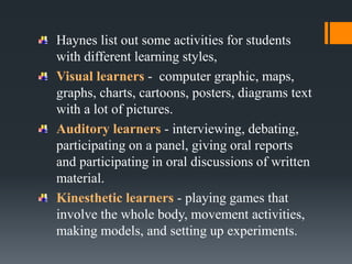Presentation on Basic principles of learning and their implications | PDF