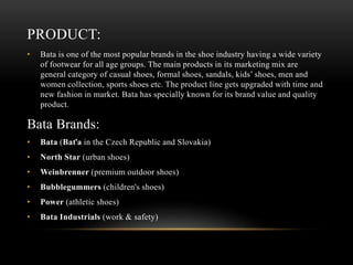 Presentation on Strategic Marketing of Bata pakistan | PPTX