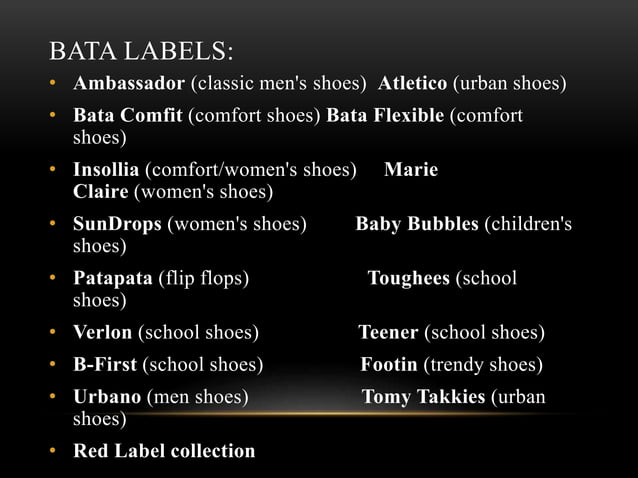 Presentation on Strategic Marketing of Bata pakistan | PPTX