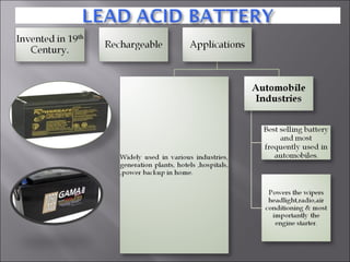 Presentation on battery | PPT