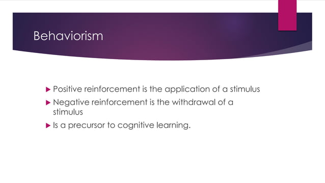 Presentation on behaviorism | PDF