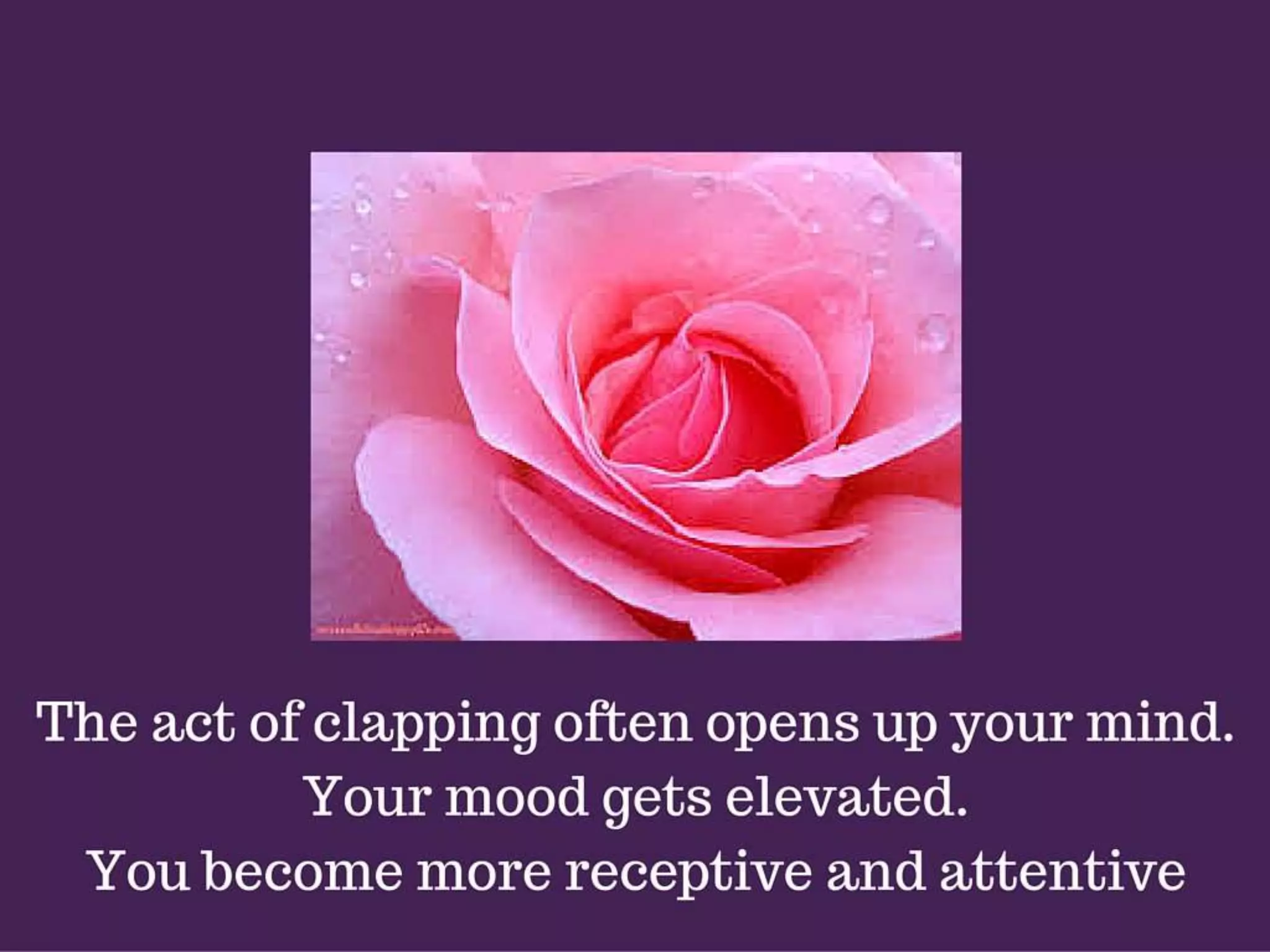 Presentation on benefits of clapping | PPTX