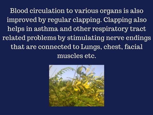 Presentation on benefits of clapping | PPTX